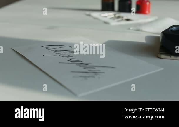 Ink lettering Stock Videos & Footage - HD and 4K Video Clips - Alamy