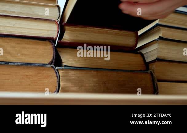 Education concept bookshelf books Stock Videos & Footage - HD and 4K ...