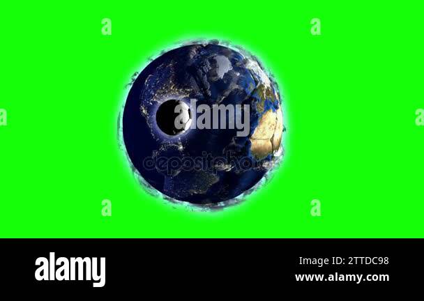 Planet Earth in the form of a ball in space, maps and textures provided ...