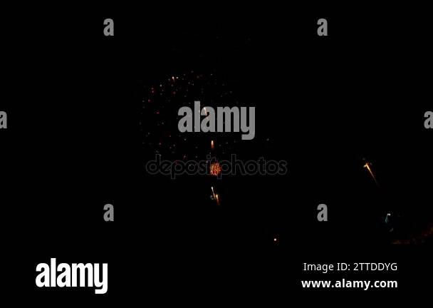 Fireworks exploding in the night sky at Israel 2017 independence day ...