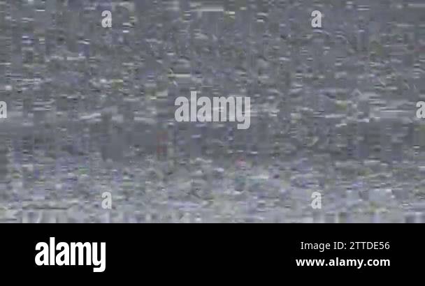 grey vhs background realistic flickering, analog vintage TV signal with ...