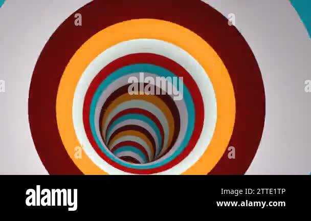 Abstract swirl cartoon style tunnel, immitation of trip in universe ...