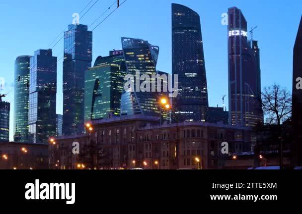 Moscow City modern futuristic skyscrapers of Moscow International ...