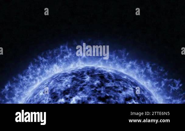 Blue supergiant stars class I of spectral type O. Star surface with ...