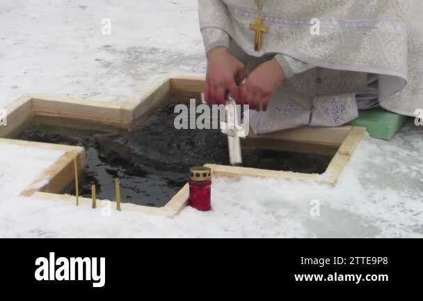 Consecration of water at the local reservoir on the feast of Epiphany ...