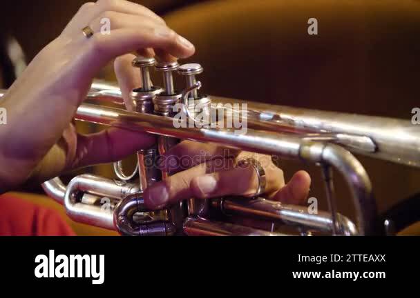 Woman trumpet instrument playing Stock Videos & Footage - HD and 4K ...