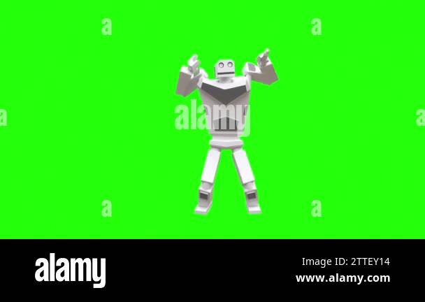 Modern robot dancing Samba. Samba National Brazilian dance. The robot ...