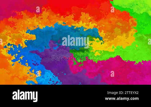 abstract animated stained background seamless loop video - rainbow ...