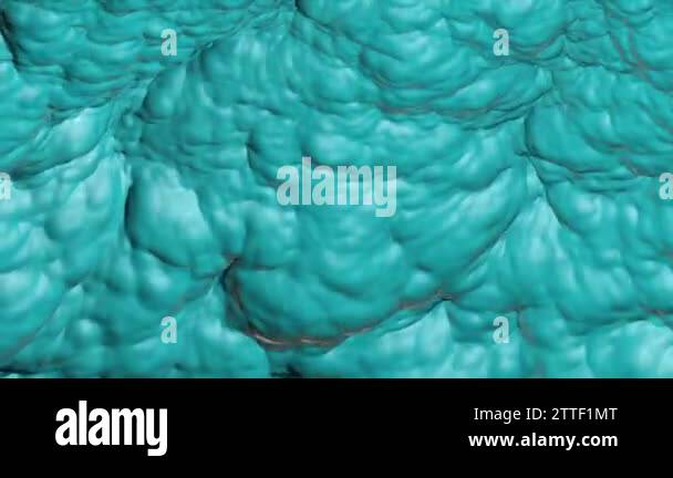 turquoise wave surface. animated background. 3d render Stock Video ...