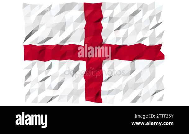 Flag of England 3D Wallpaper Animation Stock Video Footage - Alamy