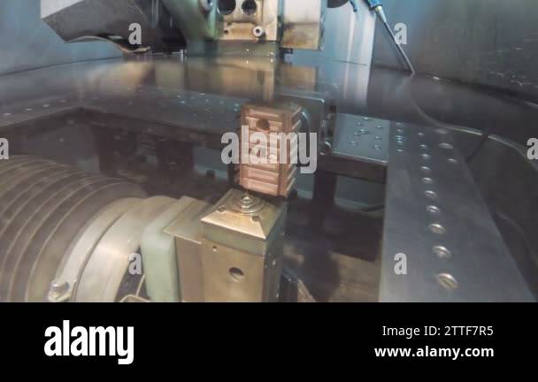 Precision cutting of metal parts using an Electrical discharge machine ...