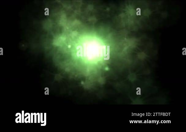 4k Abstract nebula space background,Magic ball,fireworks particles,heat ...