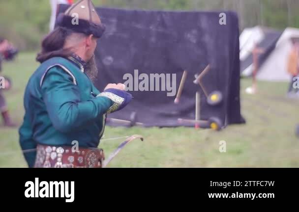 Archer Misses a Target Medieval Market Festival of Archery Ancient ...