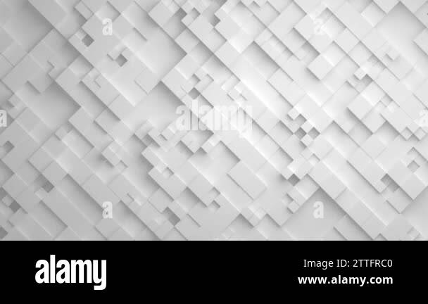 White Geometric Square Wall waving background. Seamless Loop 4K UHD ...