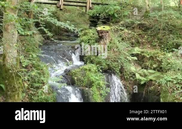Visiting waterfall die Rausch at wild Endert stream next to Cochem ...