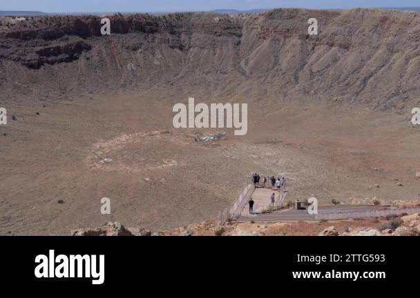 METEOR CRATER, ARIZONA / USA - JULY 2018: People visiting to the Meteor ...