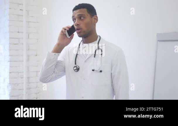 Standing african american doctor talking Stock Videos & Footage - HD ...