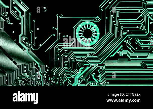 Dolly motion above the Circuit board. Electronic computer hardware ...
