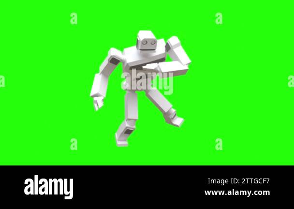 Modern robot dancing Capoeira. National Brazilian martial art-dance ...