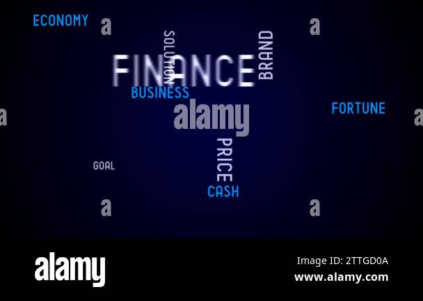 Finance typography animation black background Stock Videos & Footage ...