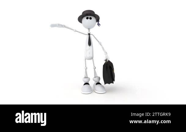 3d white little man Stock Videos & Footage - HD and 4K Video Clips - Alamy