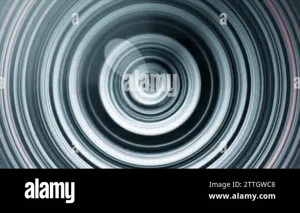 Circular sound waves. Abstract animation of circular lines pulsating ...