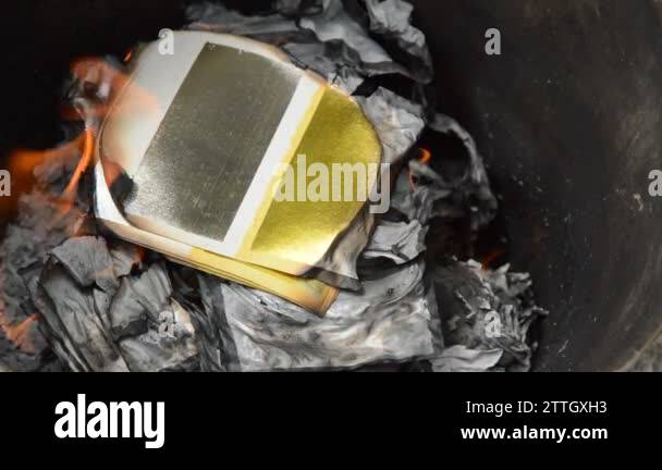 Gold paper burning ancestor Stock Videos & Footage - HD and 4K Video ...