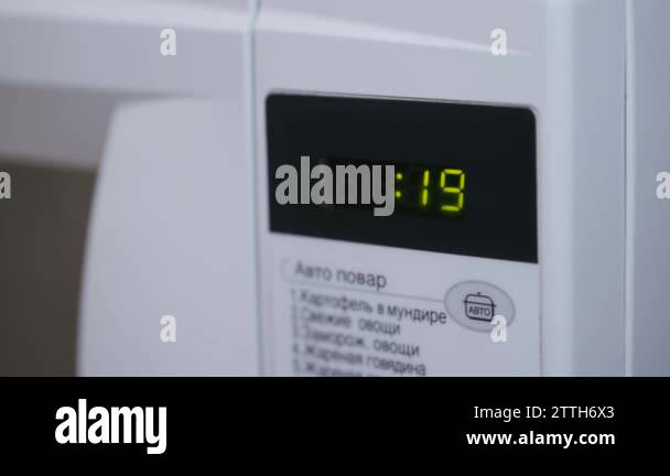 Digital clock microwave oven Stock Videos & Footage - HD and 4K Video ...
