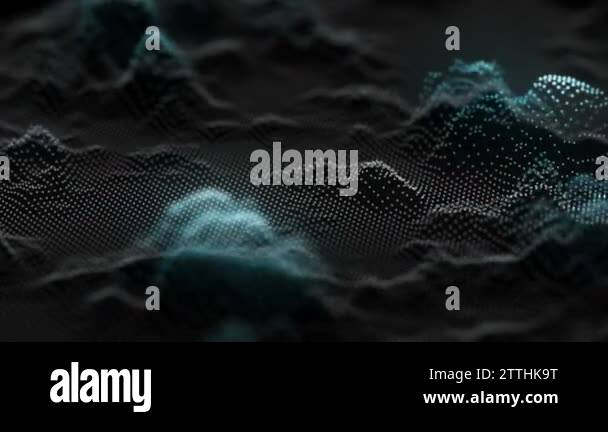 cinematic background. the points change color depending on the height. seamless loop Stock Video ...