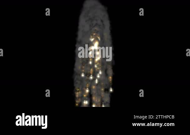 4k a group of missiles launched,nature volcano eruption,war scene ...