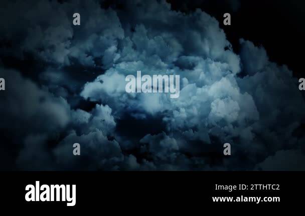 Fantasy landscape on cloudy sky, White smoke animation, Loop background ...