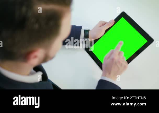 Man using ipad green screen Stock Videos & Footage - HD and 4K Video ...