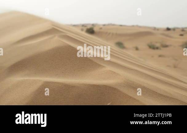 Dune in the wind. Sand in the desert. Abstract dune background. The ...