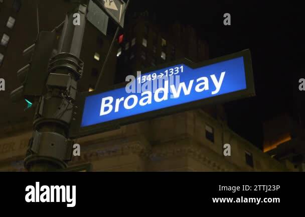 Broadway night sign Stock Videos & Footage - HD and 4K Video Clips - Alamy