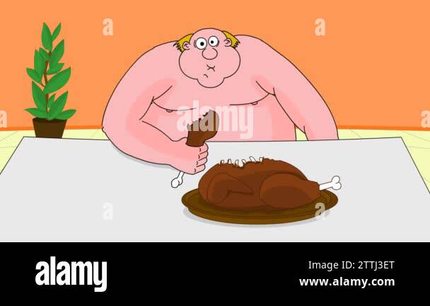 Vector image fat cartoon Stock Videos & Footage - HD and 4K Video Clips ...