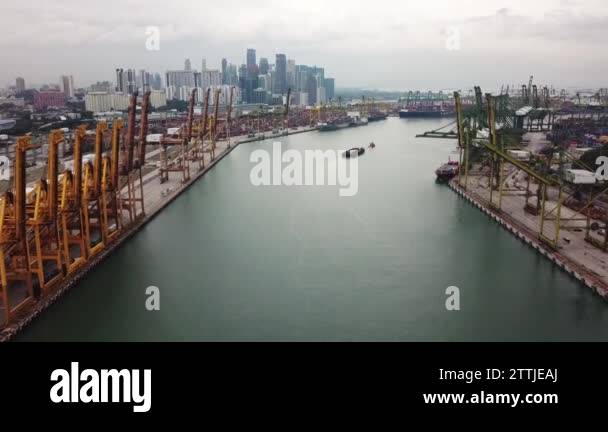 Singapore skyline containers Stock Videos & Footage - HD and 4K Video ...