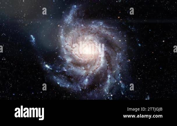 Rotating spiral galaxy. deep space exploration. star fields and nebulas ...