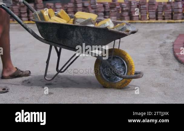 Wheelbarrow on road construction site Stock Videos & Footage - HD and ...