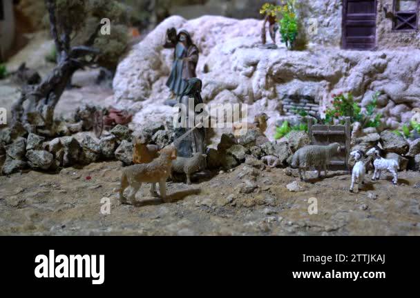 Largest animated nativity scene in South America. Shephard and his ...