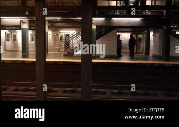 NEW YORK CITY - circa 2017: The NYC Subway is one of the oldest and ...