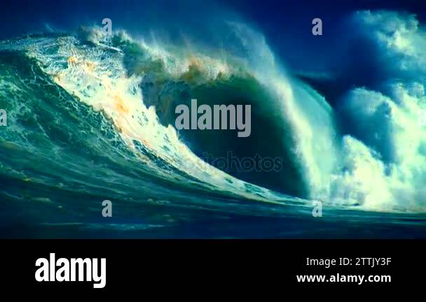 Tsunami, Storm, Hurricane, typhoon, background Stock Video Footage - Alamy