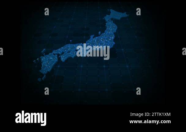 japan map background HD Stock Video Footage - Alamy