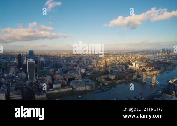 Central London panorama view from The Shard observation deck.Skyline ...