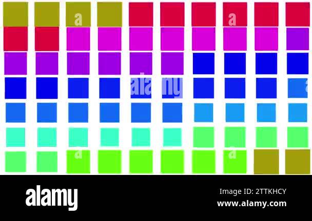 4k vj square neon light array matrix background&cube big data database ...