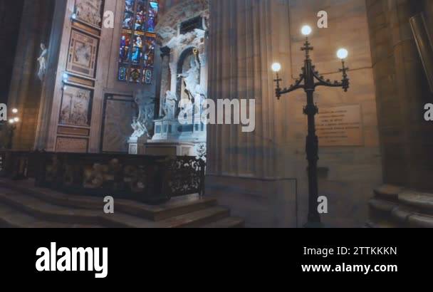 DUOMO DI MILANO, MILAN, ITALY - 10 OCT 2017: Interior and exterior ...