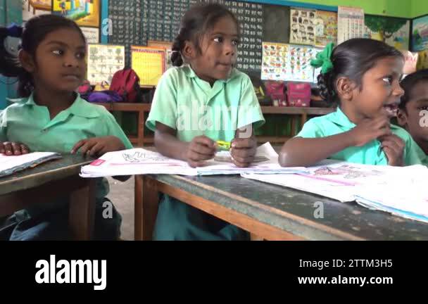 Group of happy children friends girls classmates smiling studying with ...