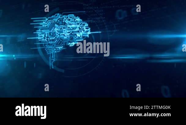 Cybernetic Brain Deep Machine Learning And Artificial Intelligence Abstract Concept Loopable