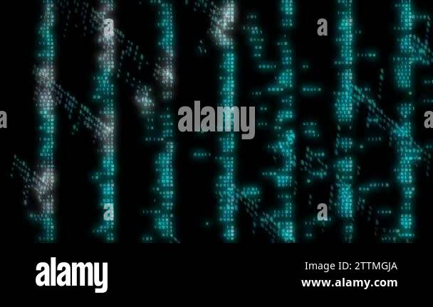 lines of code run from left to right and are reflected. the cinematic ...