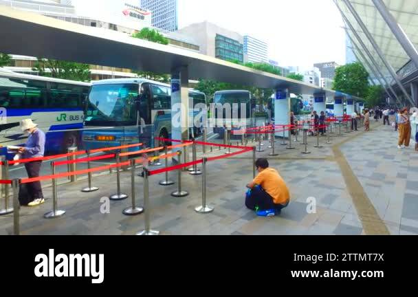 Tokyo, Japan - September 13, 2017 :tracking shot of Tokyo station Yaesu ...