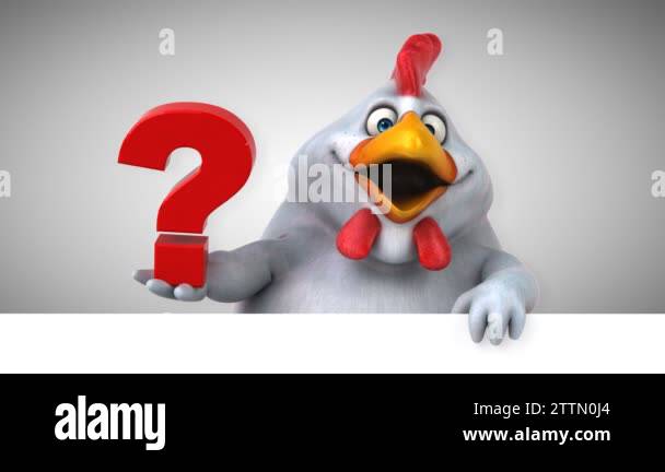 cartoon character holding question mark Stock Video Footage - Alamy